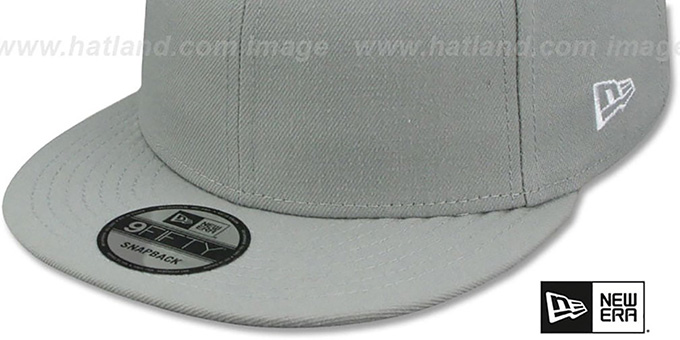 New Era BLANK SNAPBACK Light Grey Hat