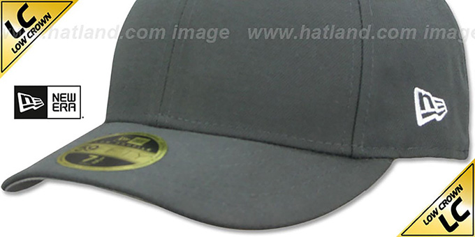 New Era LOW-CROWN 59FIFTY-BLANK Charcoal Fitted Hat