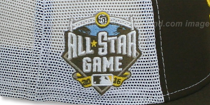San Diego Padres 2016 ASG MESH-BACK SIDE-PATCH Brown-White Fitted