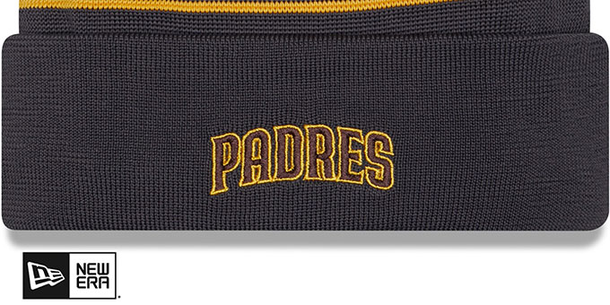 San Diego Padres 24-25 SPORT-KNIT Charcoal Beanie Hat