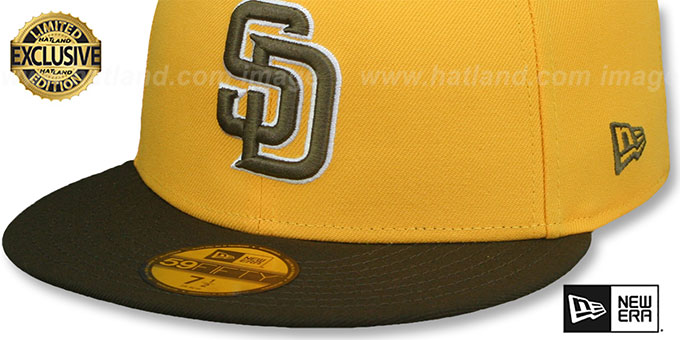 San Diego Padres COOPERPACK Gold-Brown Fitted Hat by New Era