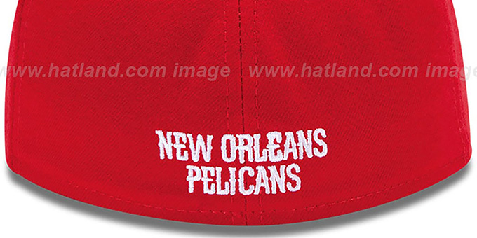 New Orleans Pelicans INAUGURAL FLEUR-DE-LIS Red Fitted Hat
