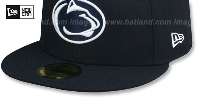 Penn State NCAA TEAM-BASIC Navy Fitted Hat by New Era