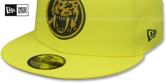 Power Rangers SABERTOOTH Yellow Fitted Hat by New Era