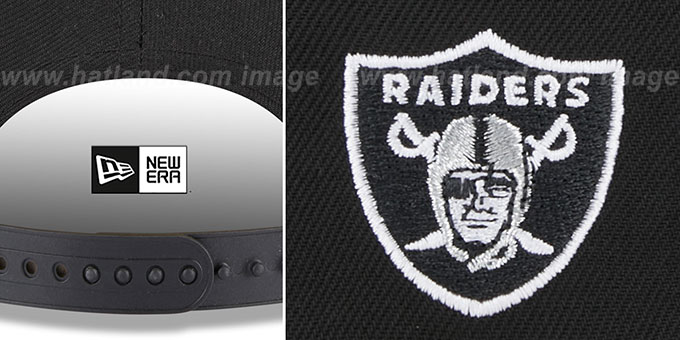 Las Vegas Raiders TEAM-SCRIPT SNAPBACK Black Hat by New Era