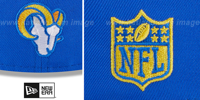 Los Angeles Rams 2023 NFL DRAFT Royal Fitted Hat by New Era