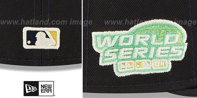 Boston Red Sox 2004 WS CITRUS POP Navy-Yellow Fitted Hat