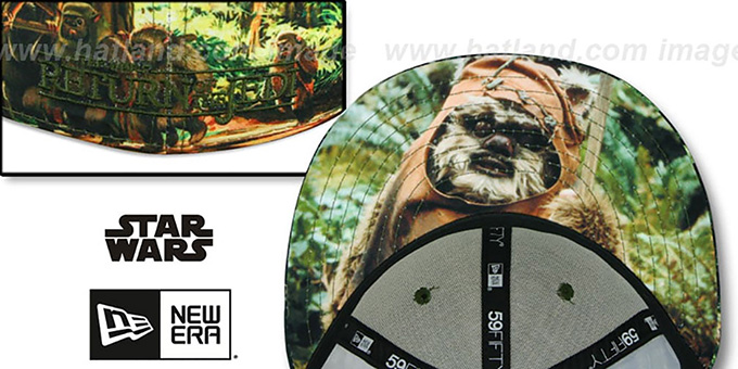 Star Wars Return of the Jedi ALL-OVER BATTLE Fitted Hat