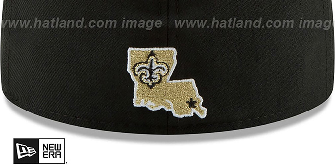 New Orleans Saints NFL TEAM-BASIC Black Fitted Hat