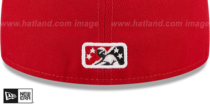 Erie SeaWolves MILB MARVEL DEFENDERS Red-Gold Fitted Hat