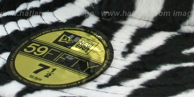 San Francisco SF Giants ZEBRA ANIMAL-FUR MESH-BACK Fitted Hat