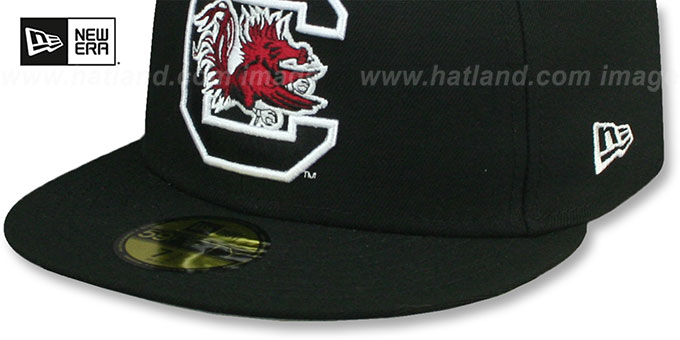 South Carolina NCAA TEAM-BASIC Black Fitted Hat by New Era