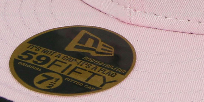 San Antonio Spurs PINWHEEL Light Pink-Black Fitted Hat