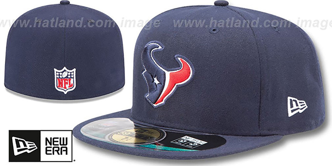 Houston Texans NFL BCA Navy Fitted Hat by New Era