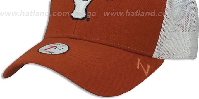 Texas DHS-MESH Rust-White Fitted Hat by Zephyr