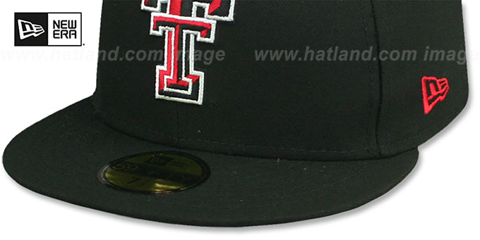 Texas Tech NCAA TEAM-BASIC Black Fitted Hat by New Era