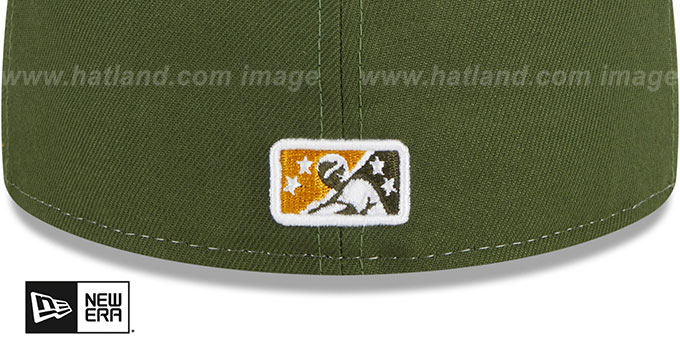 Wisconsin Timber Rattlers THEME NIGHT Tan-Green Fitted Hat