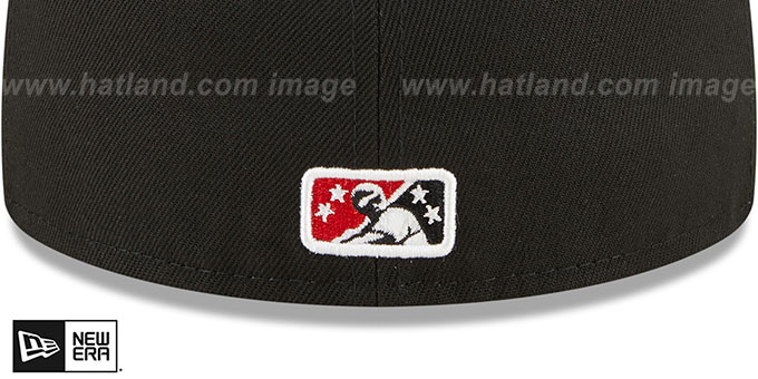 Rocket City Trash Pandas MILB MARVEL DEFENDERS Black Fitted Hat