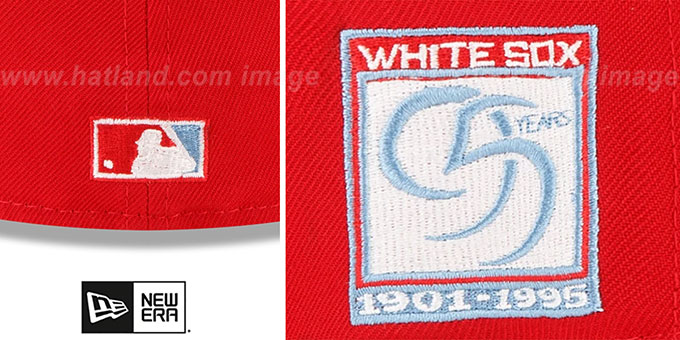 Chicago White Sox CITY FLAG VISOR CLIP SIDE-PATCH Red Hat