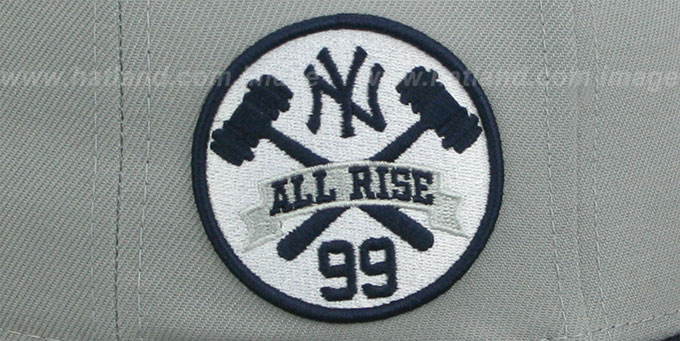New York Yankees JUDGE ALL RISE SILVER METAL-BADGE Grey-Navy Fit
