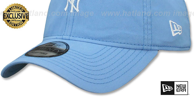 New York Yankees MINI BEACHIN STRAPBACK Light Blue Hat