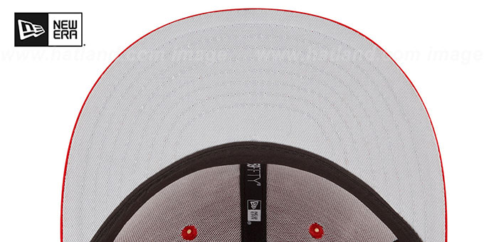 Atlanta Braves 2021 WS SIDE-PATCH UP Red-White Fitted Hat