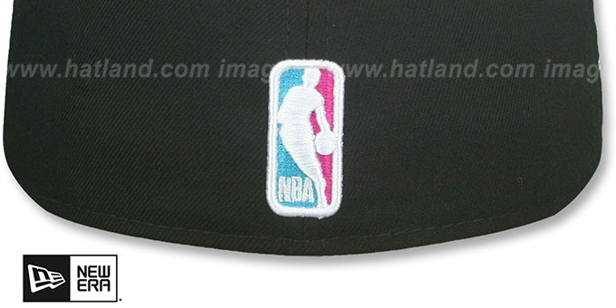 Chicago Bulls MIAMI VICE SIDE-PATCH Black-Beetroot Fitted Hat