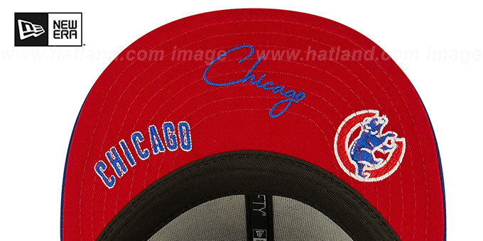 Chicago Cubs TRIPLE THREAT IDENTITY Royal Fitted Hat